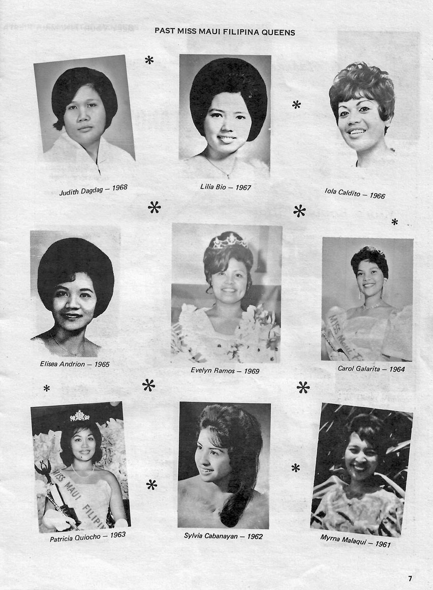 Celebrating Talent, Beauty and Scholarship … The Miss Maui Filipina ...